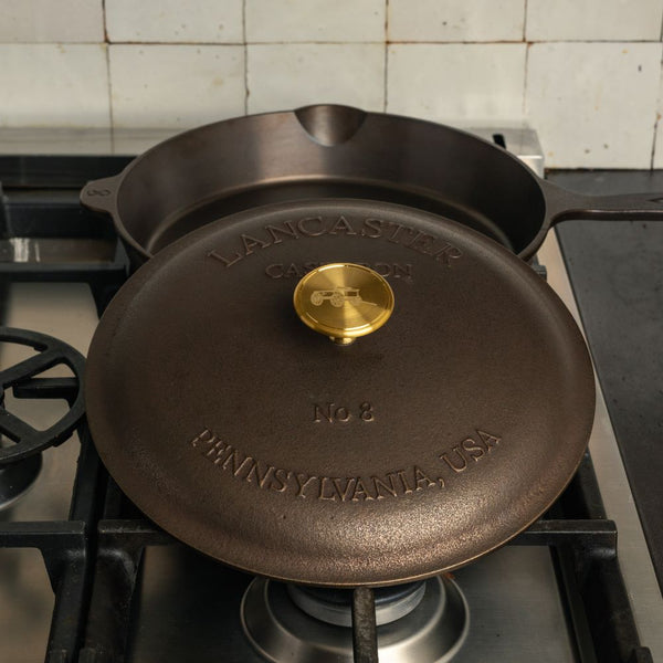 Lancaster No. 8 Skillet & Lid Bundle | Lancaster Cast Iron
